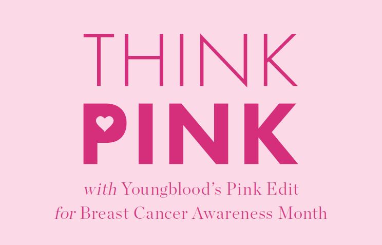 Think PINK for Breast Cancer Awareness Month – Youngblood Mineral Cosmetics